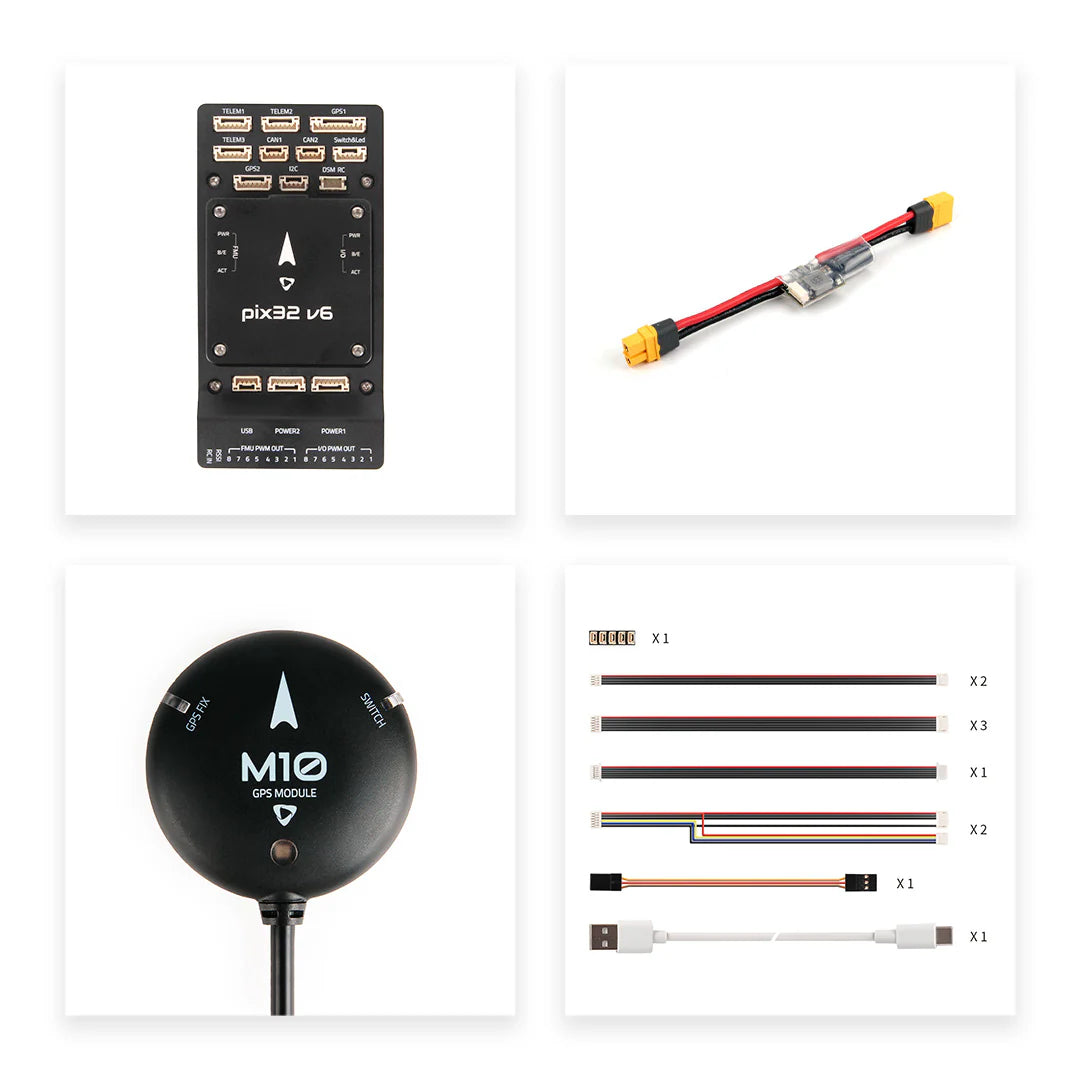 Holybro PIX32 V6 Autopilot Flight Controller M10 GPS Combo Set (20238 ...