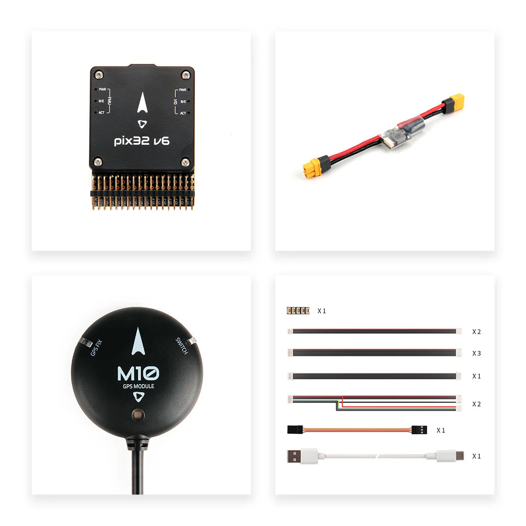 Holybro PIX32 V6 Mini Autopilot Flight Controller M10 GPS Combo Set (2 ...