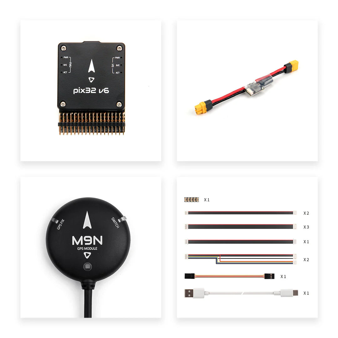 Holybro PIX32 V6 Mini Autopilot Flight Controller M9N GPS Combo Set (2 ...