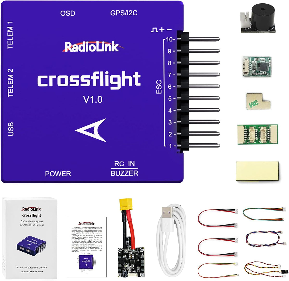 Radiolink Crossflight Mini Flight Controller System-FCS Set (No GPS ...